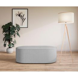 OTTO home Polsterhocker &raquo;EIVIND Sitzhocker, Ma&szlig;e: B/T/H: 142/70/48 cm&laquo; auch in Boucl&eacute; und Feincord, mit Wellenunterfederung grau 100% Polyester B/H/T: