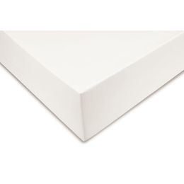 ZO HOME Spannbettlaken &raquo;Satinado&laquo; Laken aus 100% Baumwolle, hochwertiges Mako-Satin, Betttuch ab 90x200 wei&szlig; Mako-Satin, Obermaterial: 100% Baumwolle 