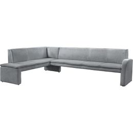 exxpo - sofa fashion Eckbank &raquo;Cortado, elegant und modern mit hohem Sitzkomfort&laquo; hohe Bodenfreiheit, sch&ouml;ne Detailverarbeitung grau Webstoff fein (