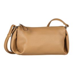 Tom Tailor Damen Tom Tailor Umh&auml;ngetasche &raquo;Cassia&laquo; leicht genarbtes Lederimitat mit ausgefeiltem Schnitt f&uuml;r viel Volumen braun B/H/T: 27,5cm x 16cm x