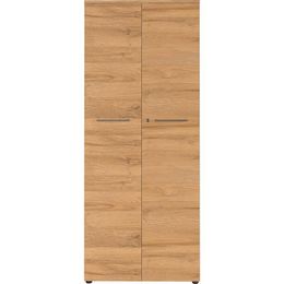 Germania Aktenschrank &raquo;GW-Agenda, Mehrzweckschrank, abschlie&szlig;bar,&laquo; optional mit 2 offenen F&auml;chern, Ma&szlig;e 80x197 cm, Made in Germany grau Holzwerkstoff 