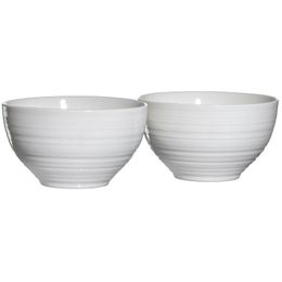 Ritzenhoff & Breker M&uuml;slischale &raquo;Suomi&laquo; 2 Stk. aus Porzellan 2-teilig beige Porzellan &Oslash; 14cm