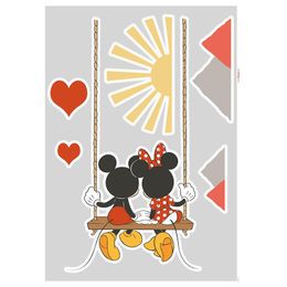 Komar Wandtattoo &raquo;Mickey Swing - Gr&ouml;&szlig;e 50 x 70 cm&laquo; selbstklebend, Wandsticker, Kinderzimmer bunt Folie B/H/T: 50cm x 70cm