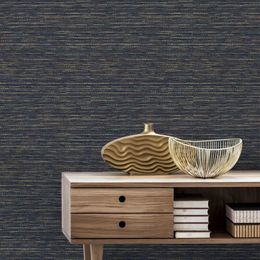Sublime Vliestapete &raquo;NOMAD TEXTURE&laquo; botanisch gepr&auml;gt Design Tapeten blau Vlies B/L: 0,52m x 10m, Rollen: 1