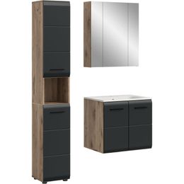 Welltime Badezimmer-Set Set, 4 Stk. tlg. Holzwerkstoff, MDF B/H/T: 105cmcm x 185cmcm x 46cmcm