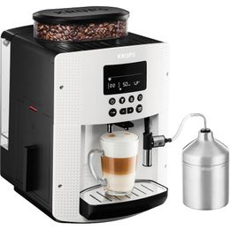 Krups Kaffeevollautomat &raquo;EA8161&laquo; inkl. Edelstahl-Milchbeh&auml;lter, 3 Temperaturstufen + 3 Mahlst&auml;rken wei&szlig; Einheitsgr&ouml;&szlig;e Kaffeevollautomat