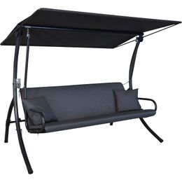 Angerer Hollywoodschaukel &raquo;Elegance Zip anthrazit&laquo; wetterfest grau Obermaterial: 100% Polyacryl Einheitsgr&ouml;&szlig;e