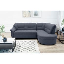 DOMO collection Ecksofa &raquo;Faenza f&uuml;r kleine R&auml;ume, Stellma&szlig;e 232x176cm, komfortabel, L-Form&laquo; mit Ottomane, zeitlos, elegante Armlehnen, wahlweise mit 