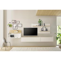 Home Affaire B&uuml;rom&ouml;bel-Set &raquo;CiTY/GiRON&laquo; Set, 4 Stk. tlg. Home Office wei&szlig; Holzwerkstoff B/H/T: 350cm x 180cm x 30cm, Holzwerkstoff
