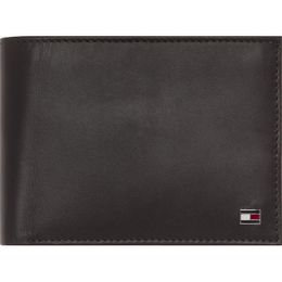 Tommy Hilfiger Herren Geldb&ouml;rse &raquo;ETON CC FLAP AND COIN POCKET&laquo; aus weichem Leder braun Einheitsgr&ouml;&szlig;e