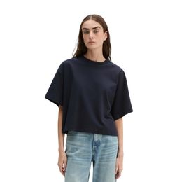 Marc O'Polo MARC O'POLO Damen T-Shirt "aus weichem Single Jersey", blau, Basic, Gr. XS, unifarben, Obermaterial: 100% Baumwolle, Shirts