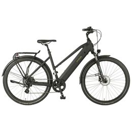 Prophete Unisex &raquo;Entdecker 2.0&laquo; 8 Gang Shimano Altus Schaltwerk Kettenschaltung Heckmotor 250 W schwarz 50cm, 28 Zoll (71,12cm)