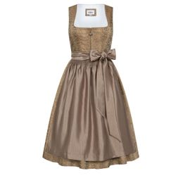 N&uuml;bler N&Uuml;BLER Damen Dirndl "Midi Dirndl Frieda", braun, Gr. 46, Obermaterial: 100% Viskose CV., Kleider