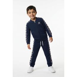 Champion Jungen Trainingsanzug "Sports-inspired Toddler Terry Full Zip Sweatsuit with tape detailing", blau, Gr. 80, Obermaterial: 54% Baumwolle, 46%