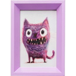 KARE Bild mit Rahmen &raquo;Gerahmtes Bild Mad Cat 13x18cm&laquo; 1 Papier, Polyester, Polyresin B/H/T: 13cm x 18cm x 3,5cm, Hochformat