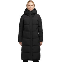 Khujo Damen Steppmantel "TIONE", schwarz, Gr. XL, unifarben, Steppware, Obermaterial: 100% Polyester, M&auml;ntel, elastische B&uuml;ndchen am &Auml;rmelfutter