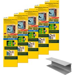 Schellenberg Rollladenkastend&auml;mmung &raquo;3-teilig, 100 x 28,5 x 1,3 cm&laquo; Set, 5 Stk. tlg. Thermoisolierung f&uuml;r Rolll&auml;den, W&auml;rmed&auml;mmung grau Styropor B/H/L:
