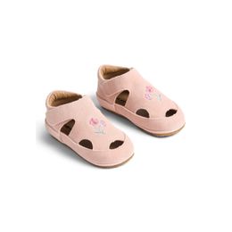 Wheat Kinder Trainingsschuh "Wheat Indoor Sandale Pax", Gr. 23, rosa, Veloursleder, unifarben, Schuhe