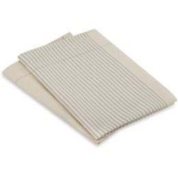 Ross Geschirrtuch &raquo;Geschirrt&uuml;cher 2er-Set 927 2x HL + Banderole&laquo; Zwirn- Halbleinen beige 50% Baumwolle, 50% Leinen 2, 50 % Baumwolle 50 % Leinen