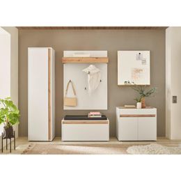 Home Affaire Garderoben-Set &raquo;GIRON/CiTY, moderne Garderobe, Komplettset mit viel Stauraum&laquo; Komplett-Set, 5 Stk. tlg. wei&szlig; Holzwerkstoff B/H/T: 260cmcm