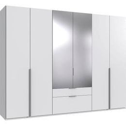 wimex Dreht&uuml;renschrank &raquo;Mugano&laquo; mit langen oder kurzen Griffen aus Metall, in vielen Breiten, 208 oder 236 cm hoch, Made in Germany Holzwerkstoff Wei&szlig;, B/H/