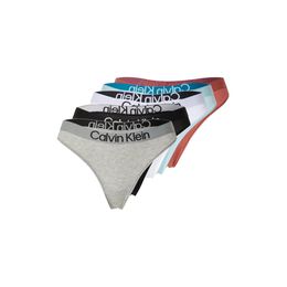 Calvin Klein Underwear Thong female size L Light blue / mottled grey / Rusty red / Black / White