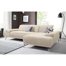 OTTO home Ecksofa &raquo;Caluna&laquo; Inkl.Sitztiefenverstellung, wahlweise mit Kopf- und Armteilverstellung beige Flachgewebe Mura: (100% Polyester);Luxus-