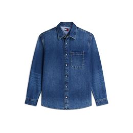 Tommy Jeans Button Up Shirt 'Regular Fit' male size XS Dark blue