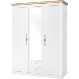 OTTO home Kleiderschrank &raquo;WESTMINSTER W&auml;scheschrank in 2 Farben, Landhausschrank Metallgriffe&laquo; Dreht&uuml;renschrank mit Spiegel, Schlafzimmerschrank, 149 