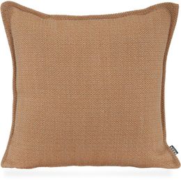 HOCK Dekokissen &raquo;Linova&laquo; Outdoorkissen inkl. F&uuml;llung, 45x45cm, Dekokissen, salbei, gemustert orange Obermaterial: 100% Polypropylen B/L: 45cm x 45cm, 1 Stk