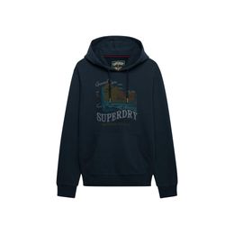 Superdry & Co Sweatshirt 'Outdoors Mountain' male size M Navy / Opal / Olive / Petrol
