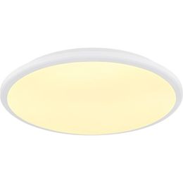 Globo LIGHTING Deckenleuchte &raquo;XANDER&laquo; LED-Modul 1 Stk. Warmwei&szlig; Deckenlampe Wohnzimmer-Leuchte Schlafzimmer-Leuchte Flur K&uuml;che &Oslash; 35cm H: 5,5cm, 1 Stk.