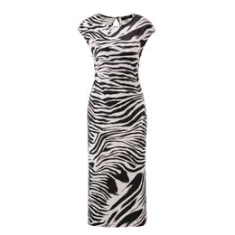 Aniston SELECTED Midikleid in schwarz-offwhite-anthra | Gr.: 42