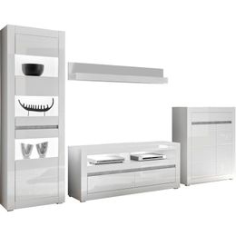 Home Affaire Wohnwand &raquo;Carat&laquo; Set, 4 Stk. tlg. wei&szlig; B/H/T: 336cmcm