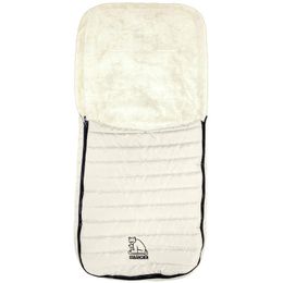 Heitmann Felle Fu&szlig;sack &raquo;Eisb&auml;rchen - Steppfu&szlig;sack&laquo; f&uuml;r die &Uuml;bergangszeit, ideal f&uuml;r Kinderwagen & Buggy, waschbar wei&szlig; Einheitsgr&ouml;&szlig;e Fu&szlig;sack