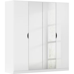 Rauch Kleiderschrank &raquo;Freiham Dreht&uuml;renschrank Schrank Garderobenschrank Breite 91cm&laquo; Schlafzimmerschrank mit Spiegel und Griffmulden BESTSELLER wei&szlig; 