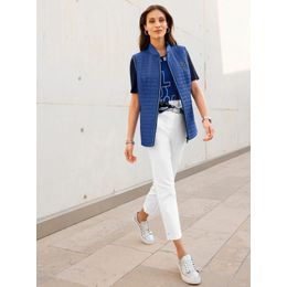 Inspirationen Damen Steppweste, blau, Gr. 42, unifarben, 100% Polyester, Westen