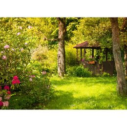 papermoon Fototapete &raquo;Magic Garden&laquo; glatt bunt Vlies B/L: 1,5m x 1,11m, Bahnen: 7 Stk.