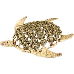 AM Design Dekofigur &raquo;Schildkr&ouml;te aus Schilf&laquo; handgefertigt braun B/H/T: 30cm x 5cm