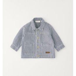 MINIBANDA Jungen Businessshirt "BABY BOY LONG SLEEVE SHIRT"stone bleach, Gr. 92, 100% Baumwolle, Shirts