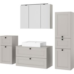 Nobilia Badm&ouml;bel-Set &raquo;Cascada&laquo; beige B/H/T: 210cmcm x 181cmcm x 49cmcm