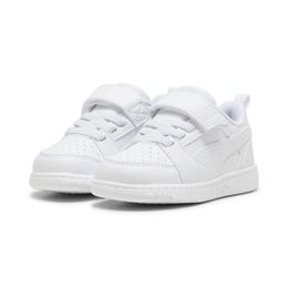 Puma Kinder Sneaker "Rebound V6 Low Sneakers Kinder", Gr. 23, wei&szlig;, Obermaterial: Synthetik, Textil. Futter: Textil. Innensohle: Textil, Keine