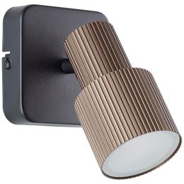 Brilliant Wandstrahler &raquo;Cadiz&laquo; GU10 1 Stk. Warmwei&szlig; 16,2 x 10 x 10 cm, inkl. GU10, 350 lm, 3000 K, schwenkbar, Aluminium schwarz 1, H: 16cm, 1 Stk.