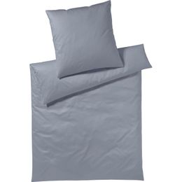 Yes For Bed Bettw&auml;sche &raquo;Pure & Simple Uni in Gr. 135x200, 155x220 oder 200x200 cm&laquo; 2 Stk. Bettw&auml;sche aus Baumwolle, zeitlose Bettw&auml;sche mit seidigem 