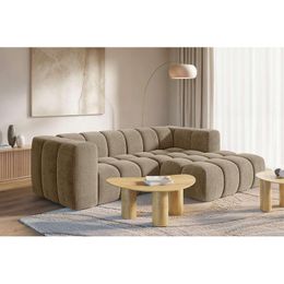 homsy by Ana Johnson Ecksofa &raquo;&raquo;L&laquo; BOUBELLE L-Form, Design-Sofa, Bubble-Optik, Breite 247 cm&laquo; hoher Sitzkomfort dank Wellenunterfederung, L Sitztiefe 