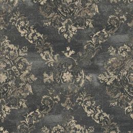 Livingwalls living walls Vliestapete &raquo;My Home My Spa&laquo; Barock Glitzermuster ornamental leicht strukturiert Barock Ornament Vlies Wand Decke Schr&auml;ge Tapeten 