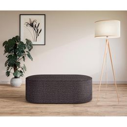 OTTO home Polsterhocker &raquo;EIVIND Sitzhocker, Ma&szlig;e: B/T/H: 142/70/48 cm&laquo; auch in Boucl&eacute; und Feincord, mit Wellenunterfederung grau 100% Polyester B/H/T: