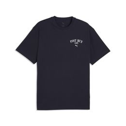 Puma Herren T-Shirt "Graphic Puma Cafe Relaxed T-Shirt Herren", schwarz, Gr. XS, bedruckt, Obermaterial: 100% Baumwolle. Rippe: 20% Polyester, 80%