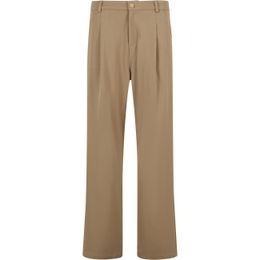 2Y STUDIOS Herren Stoffhose "2Y Studios Tahlo Loose Pants", beige, Gr. 30, unifarben, 65% Polyester, 32% Baumwolle, 3% Elasthan, Hosen