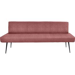 K+w Komfort & Wohnen K+W Komfort & Wohnen Essbank &raquo;Giacomo I Polsterbank&laquo; Metallf&uuml;sse in schwarz, wahlweise in der Breite 200cm oder 177cm rot B/H/T: 200cm x 87cm x 62cm, 